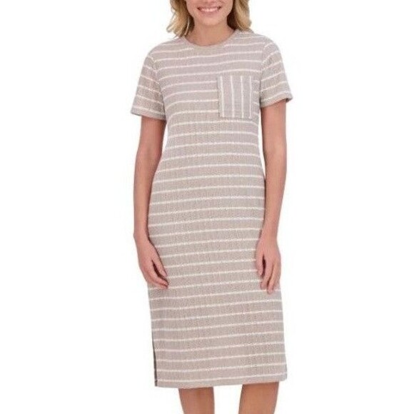 Andrew Marc | Dresses | Nwt Andrew Marc Womens Midi Shirt Dress Short ...